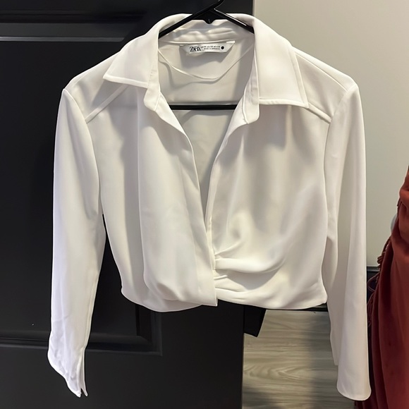Zara | Tops | Classy Zara White Top | Poshmark